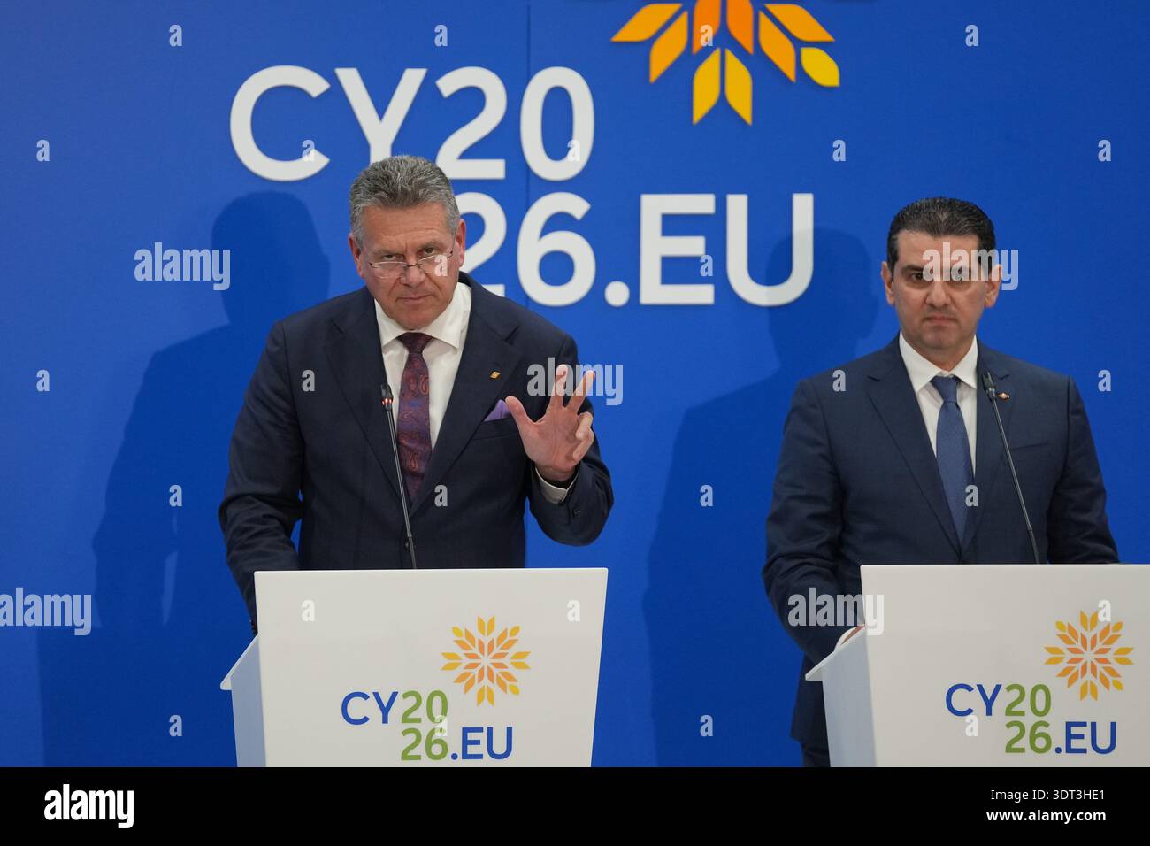 EU Commissioner for Trade and Economic Security Maros Sefcovic and ...