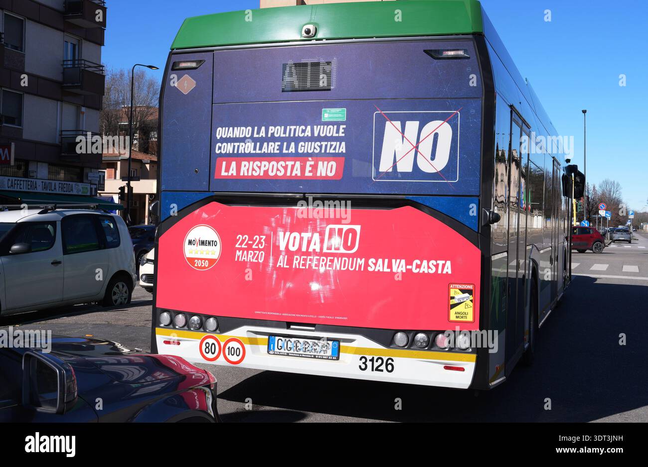 Milan, Political Advertisement of the Five Star Movement Vote No to the ...
