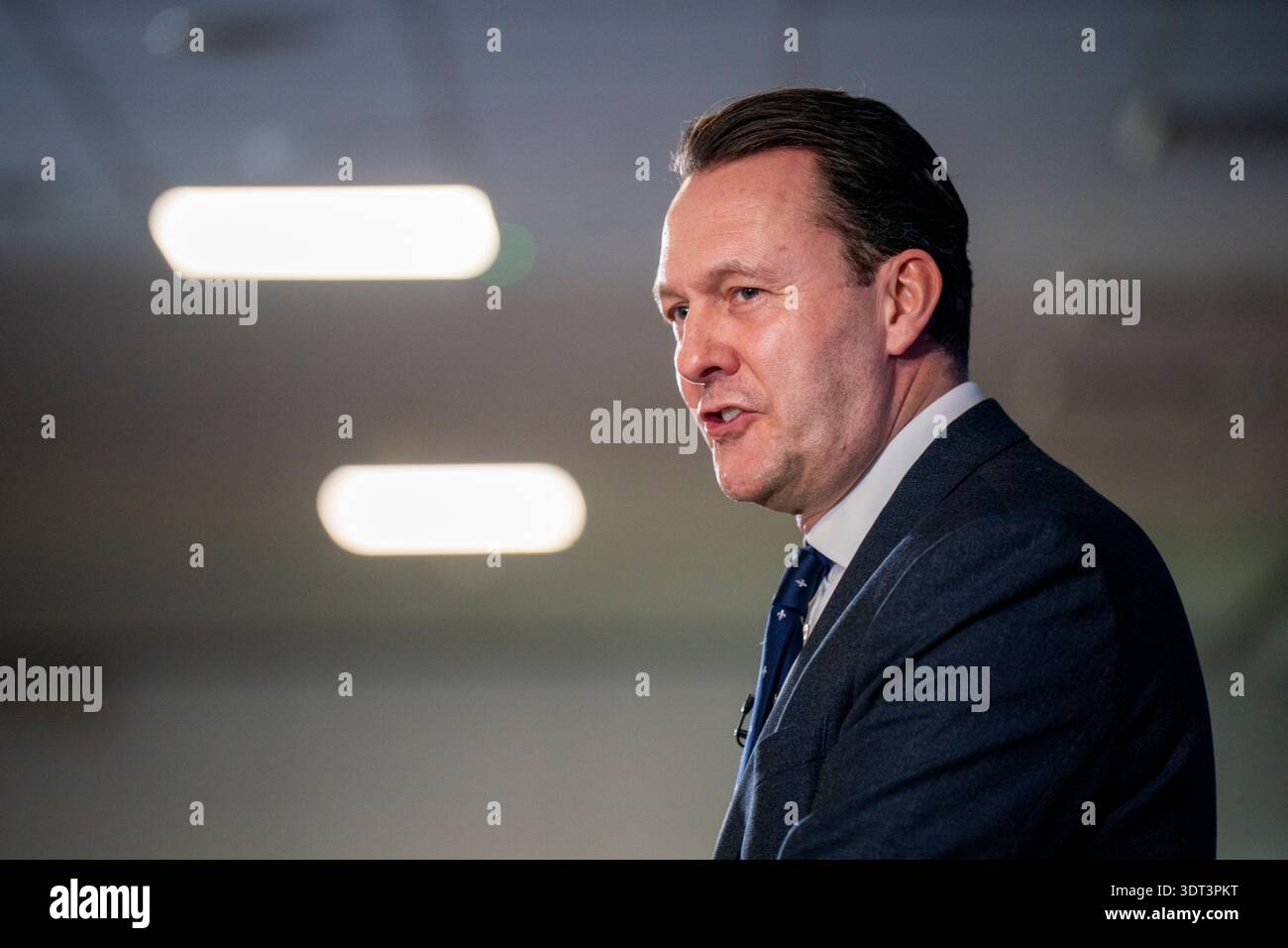 Scottish Conservative party leader Russell Findlay addresses the ...