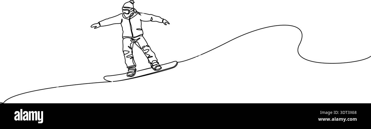 Snowboard skill illustration hi-res stock photography and images - Alamy