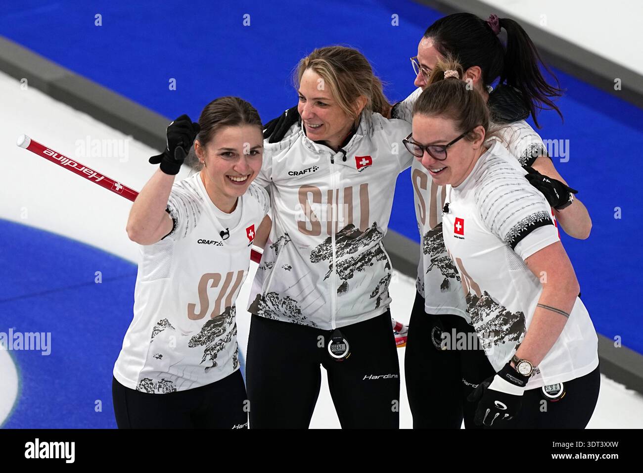 Switzerland's Silvana Tirinzoni, Alina Paetz, Selina Witschonke, Carole ...