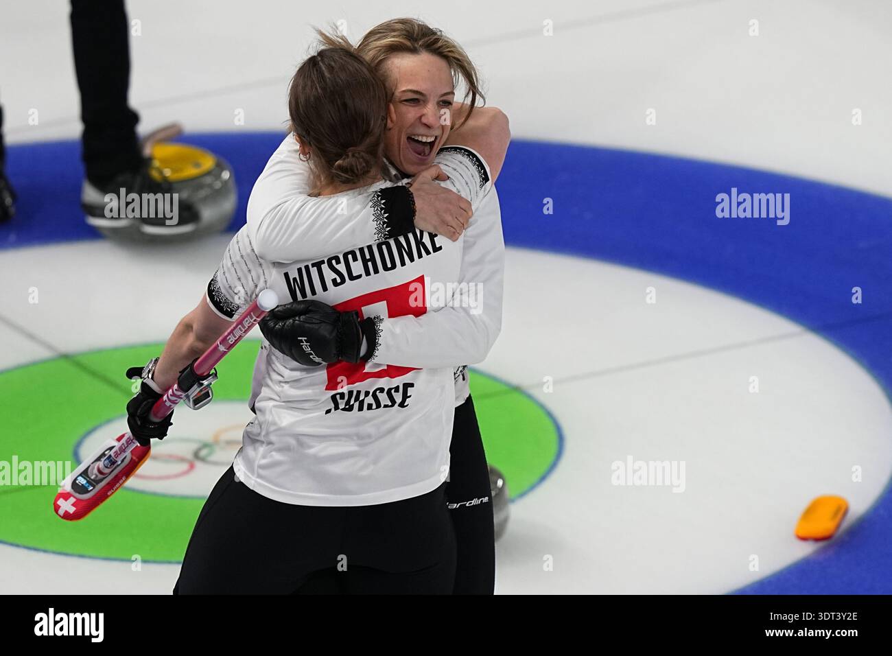Switzerland's Silvana Tirinzoni and Selina Witschonke, Carole Howald ...