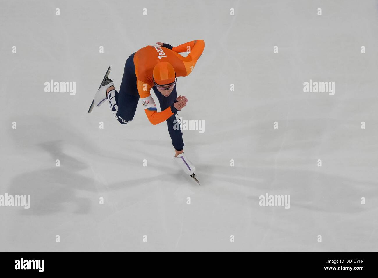 Netherlands' Femke Kok competes during the women's speedskating 1,500 ...