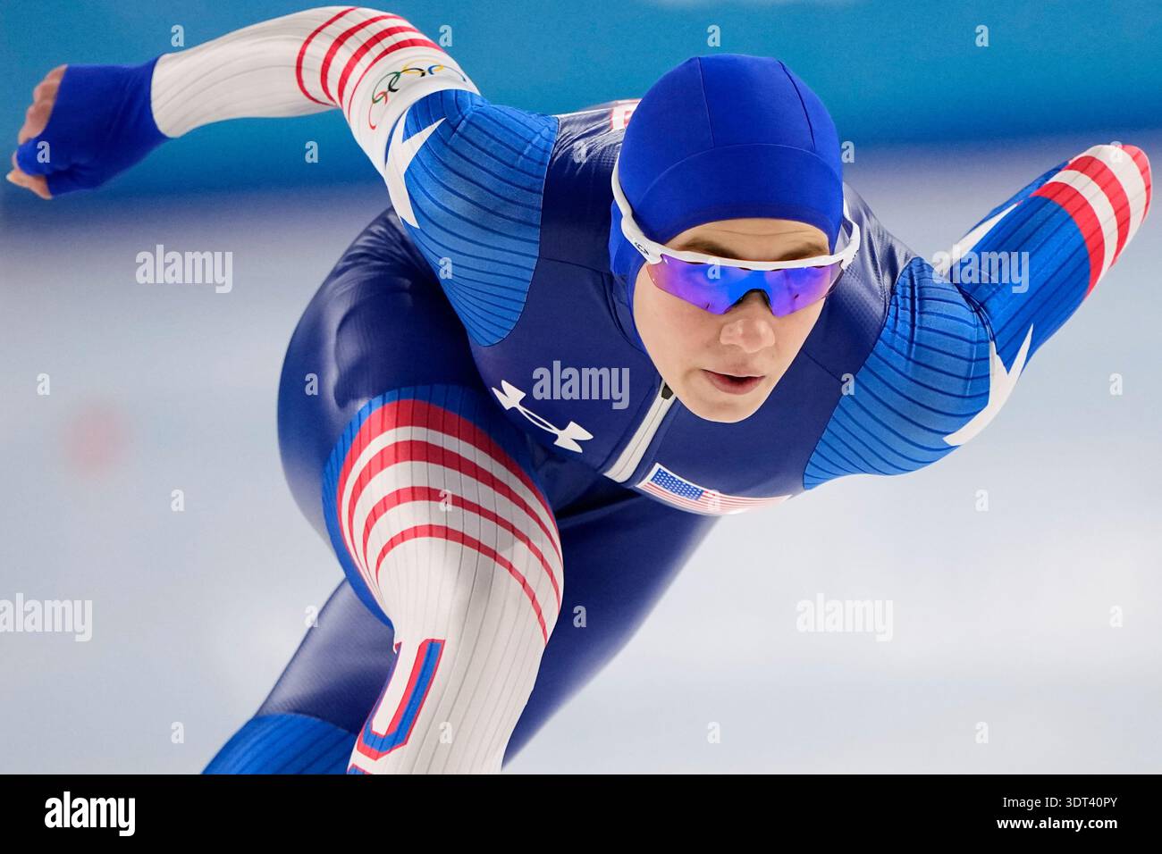Greta Myers of the U.S. competes in the women's 1500 meters ...