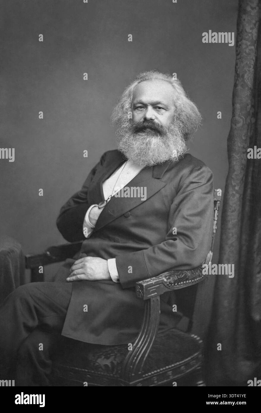 This striking black and white photograph from the 1870s captures Karl ...