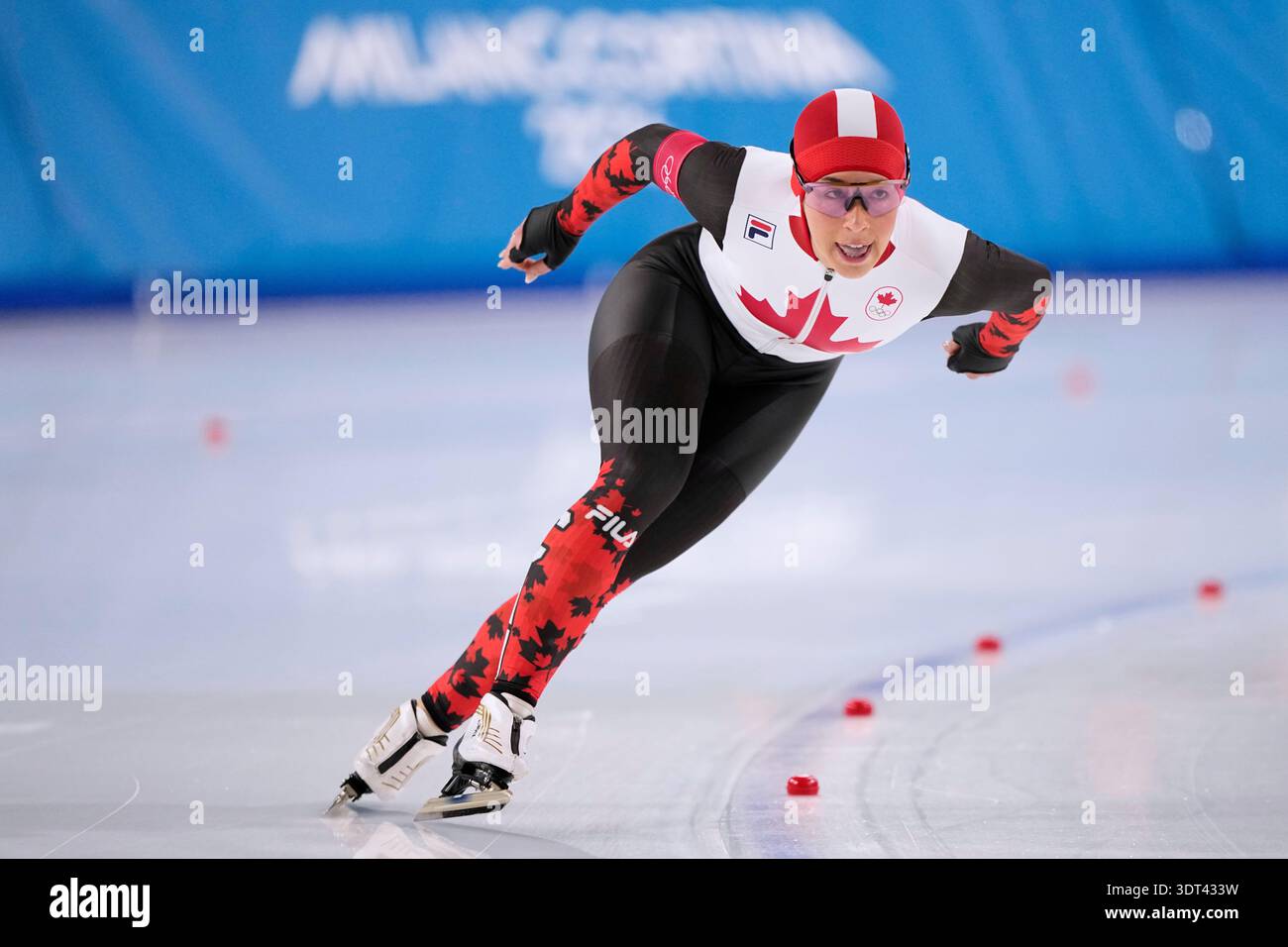 Valerie Maltais of Canada competes in the women's 1500 meters ...