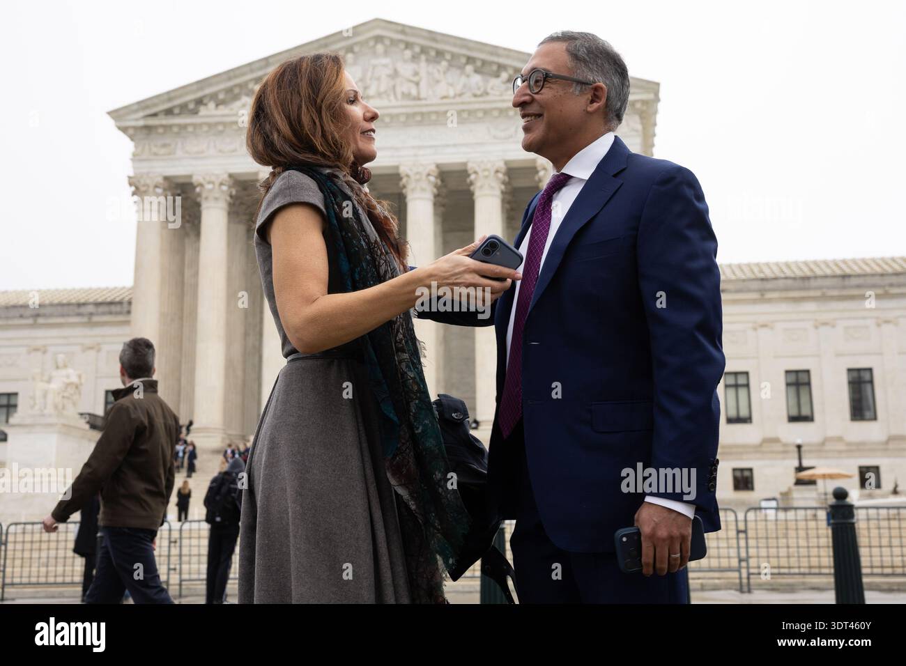 Liberty Justice Center Chair Sara Albrecht and attorney Neal Katyal ...