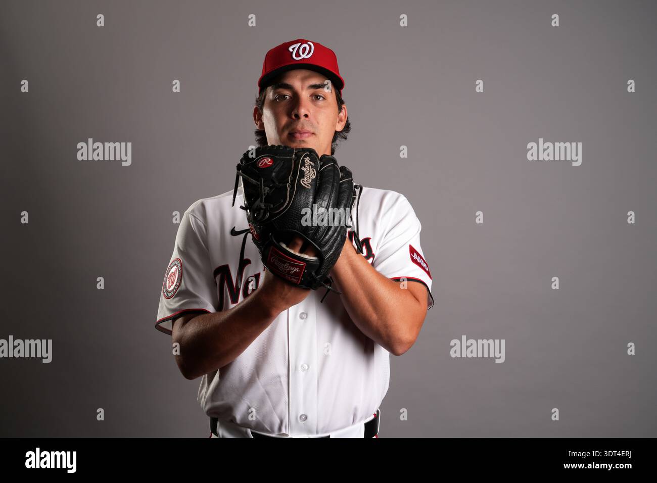 This is a 2026 photo of Andrew Alvarez of the Washington Nationals ...