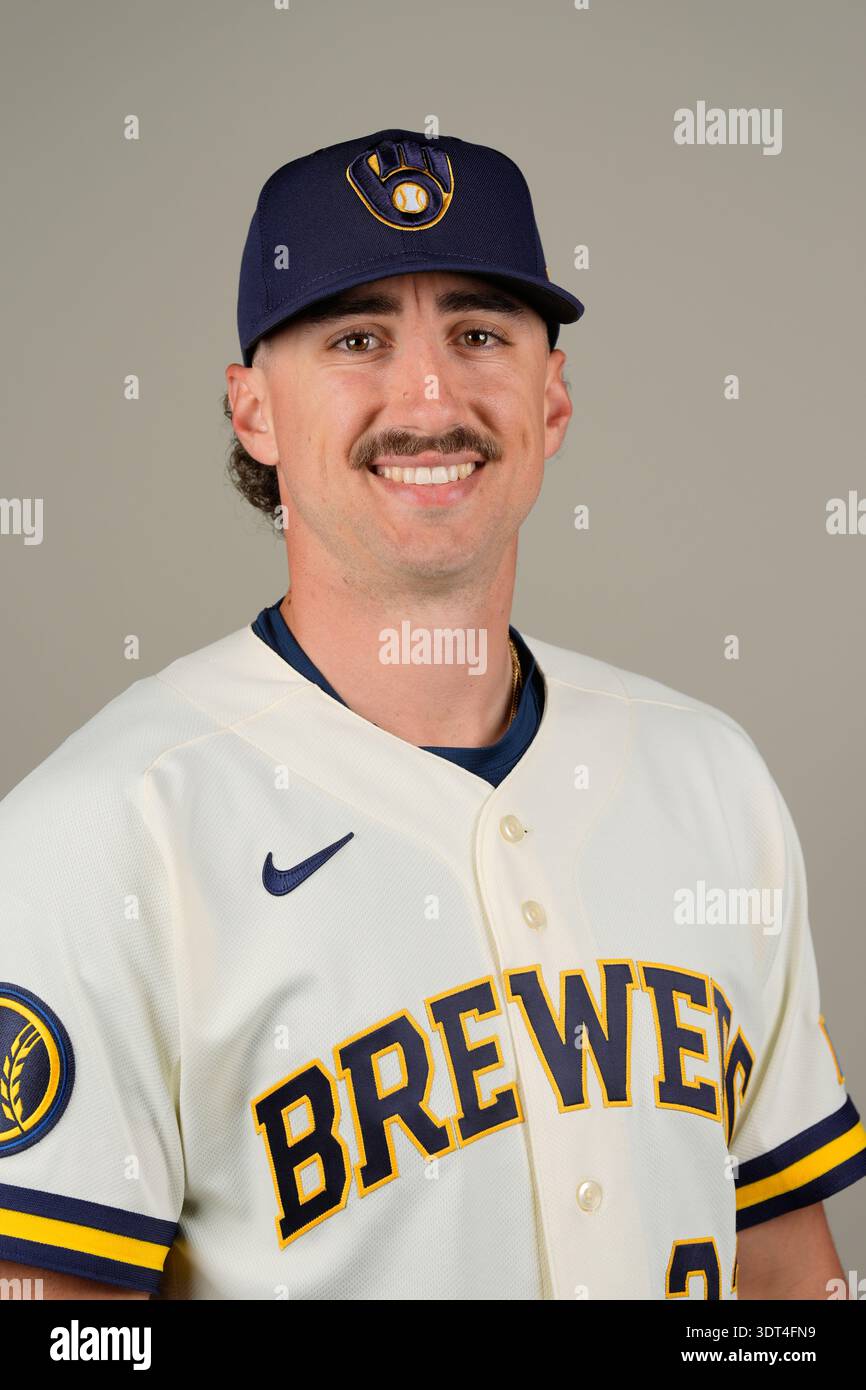 Milwaukee Brewers' Brandon Sproat is seen Friday, Feb. 20, 2026, in ...