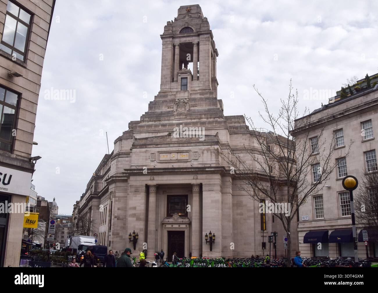 London, UK. 20th February 2026. Exterior view of Freemasons' Hall, the ...