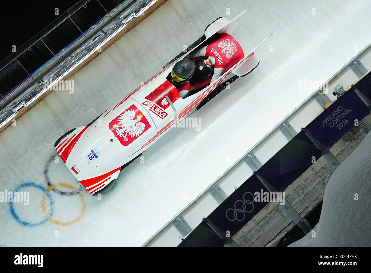 20 February 2026, Italy, Cortina D'ampezzo: Olympia, Olympic Winter ...