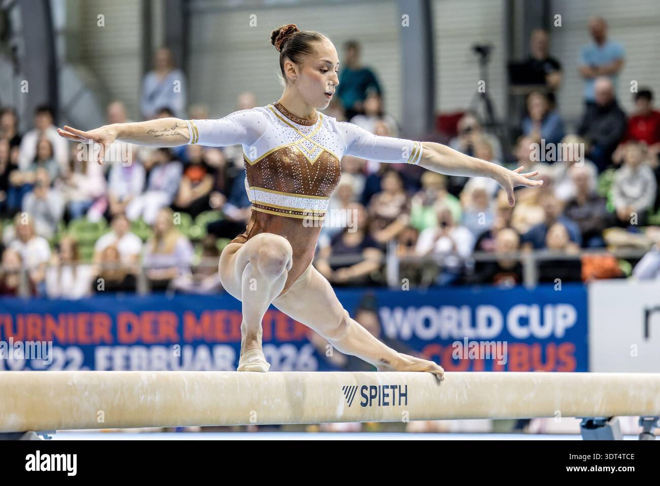 Cottbus, Germany. 20th Feb, 2026. Gymnastics, World Cup, Lausitz-Arena ...