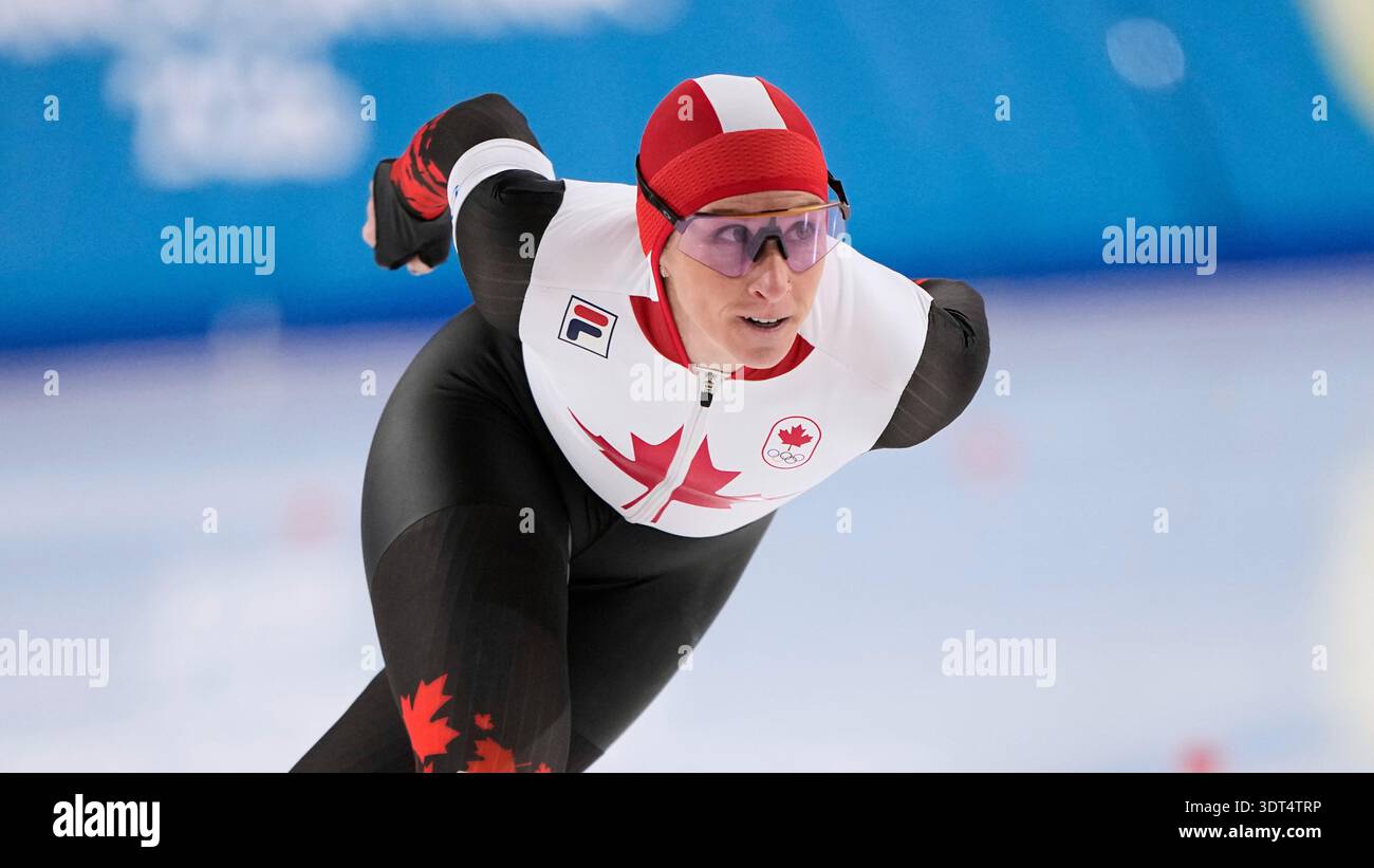 Ivanie Blondin of Canada competes in the women's 1500 meters ...