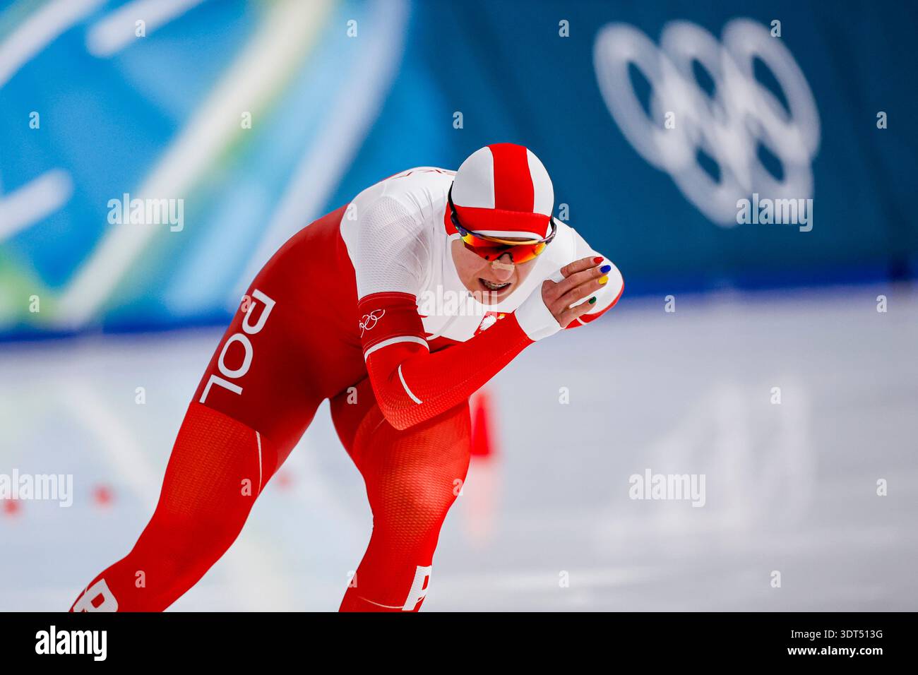 Natalia Czerwonka of Poland competing on the Speed Skating Women's ...