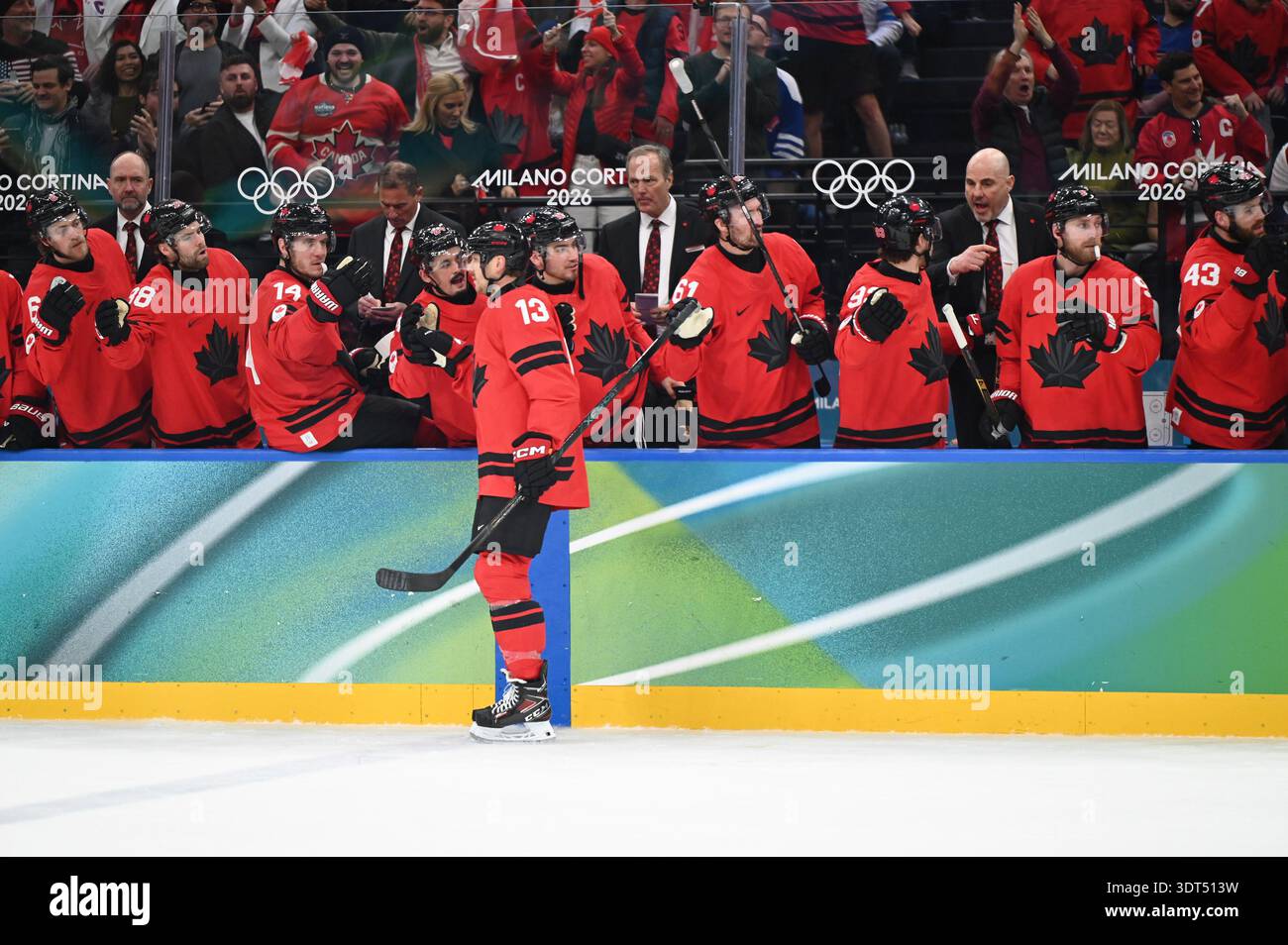 Sam Reinhart (CAN) during the Winter Olympic Games, Milano Cortina 2026 ...