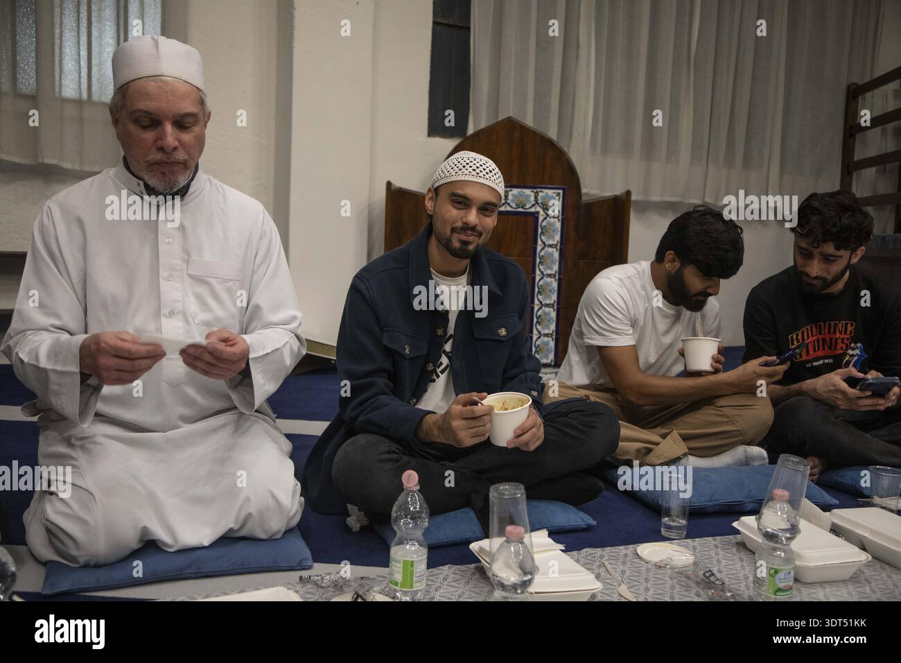 Milan, Via Meda, San Gottardo, Al-Wahid Mosque. Iftar, breaking the ...