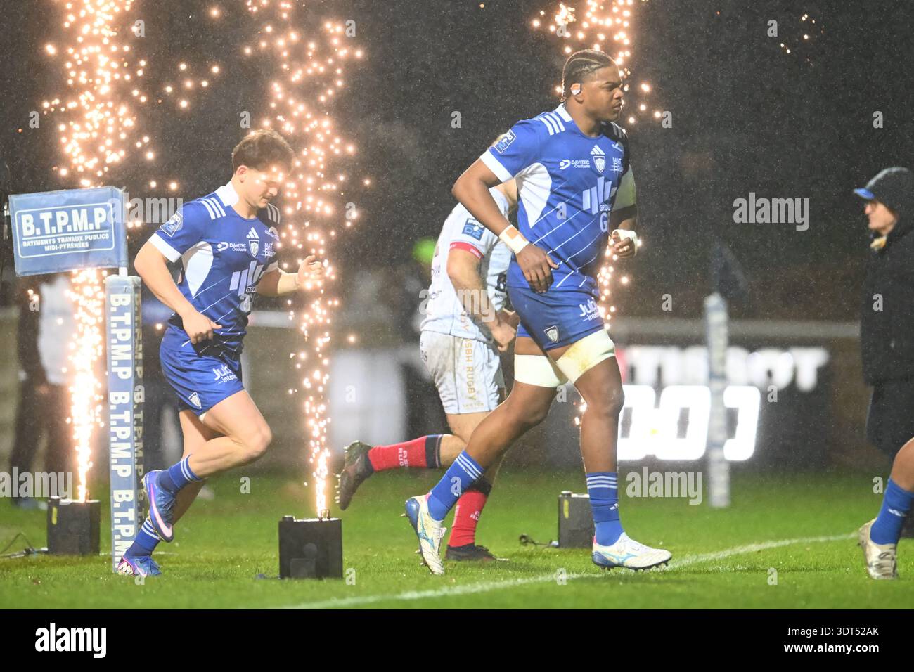 Thomas Adelaide of Colomiers during the Pro D2 match between Colomiers ...