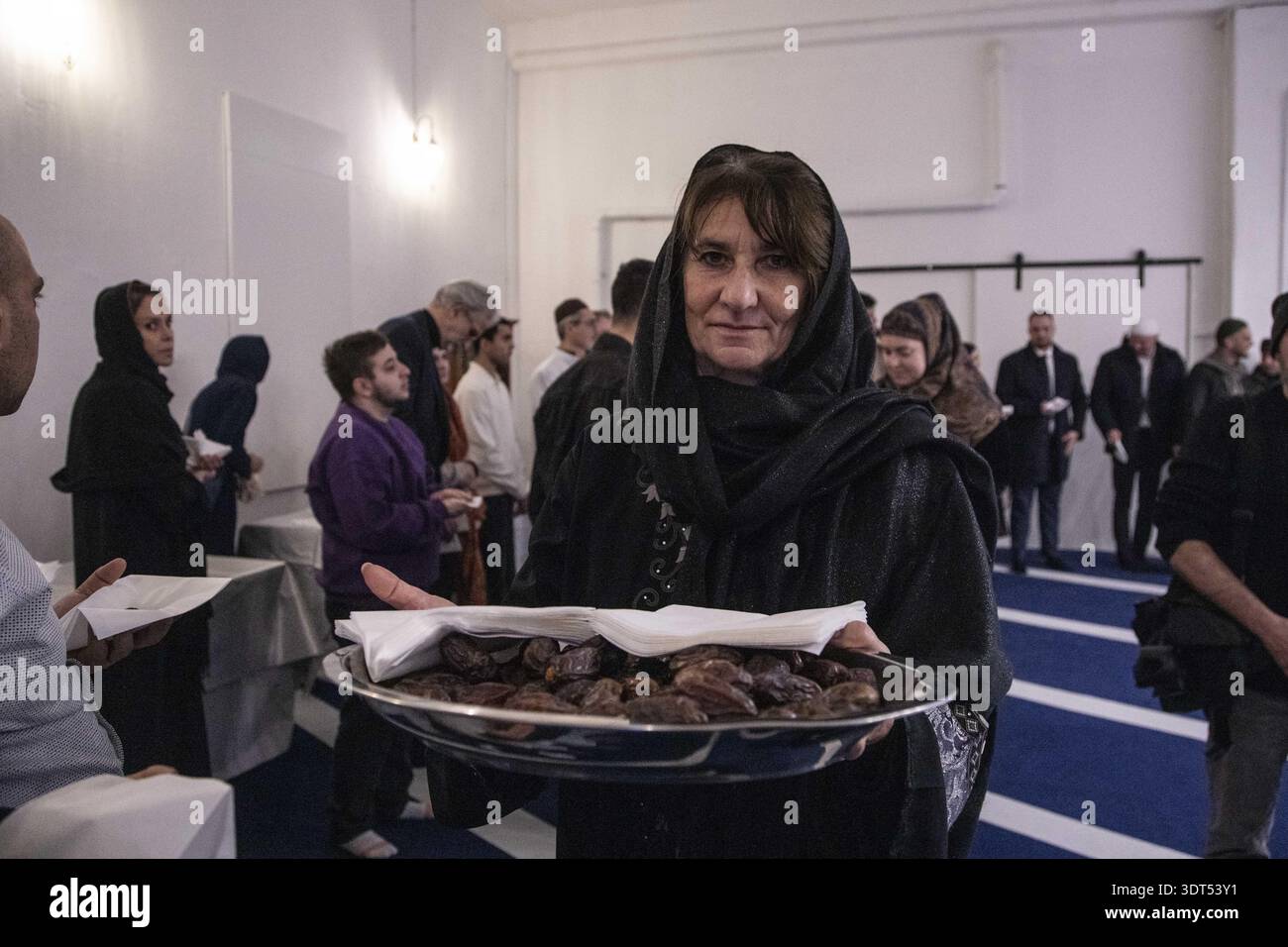 Milan, Via Meda, San Gottardo, Al-Wahid Mosque. Iftar, breaking the ...