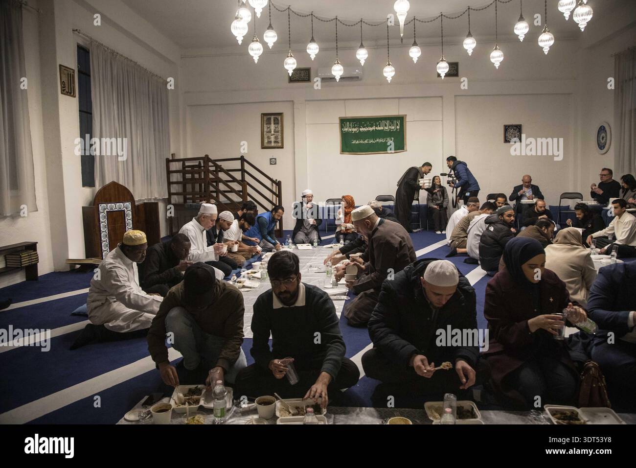 Milan, Via Meda, San Gottardo, Al-Wahid Mosque. Iftar, breaking the ...