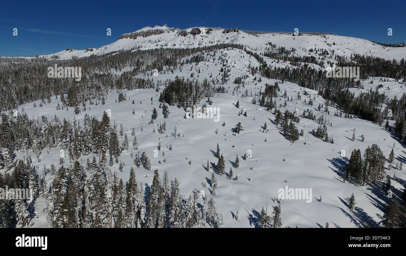 Castle Peak is shown in an aerial view on Friday, Feb. 20, 2026, near ...