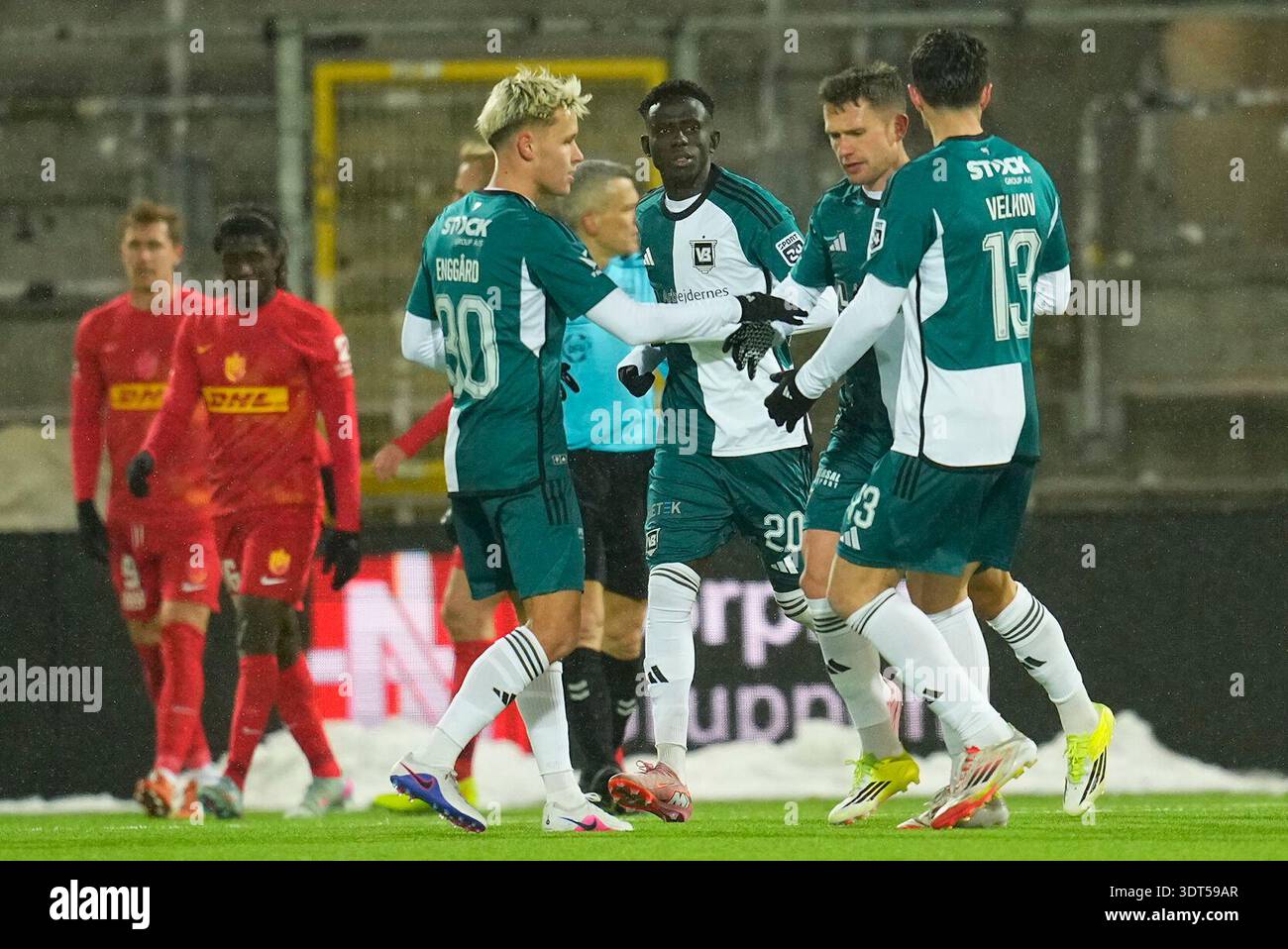 Farum, Denmark. 20th Feb, 2026. Superligakampen mellem FC Nordsjaelland ...