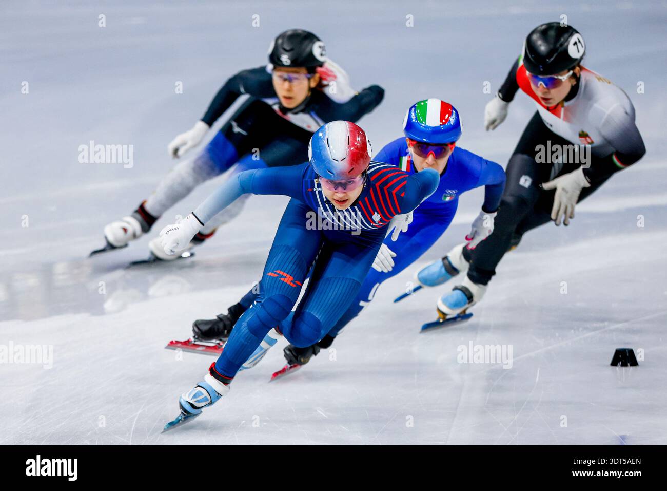 Short track speed skating womens 1500m quarterfinals hi-res stock ...