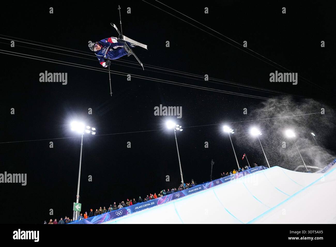 United States' Hunter Hess competes during the men's freestyle skiing ...