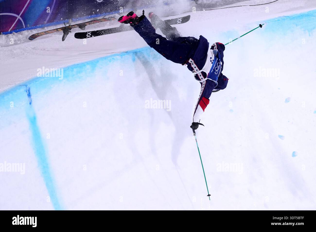 USA's Nick Goepper on his final run during the Men's Freeski Halfpipe ...