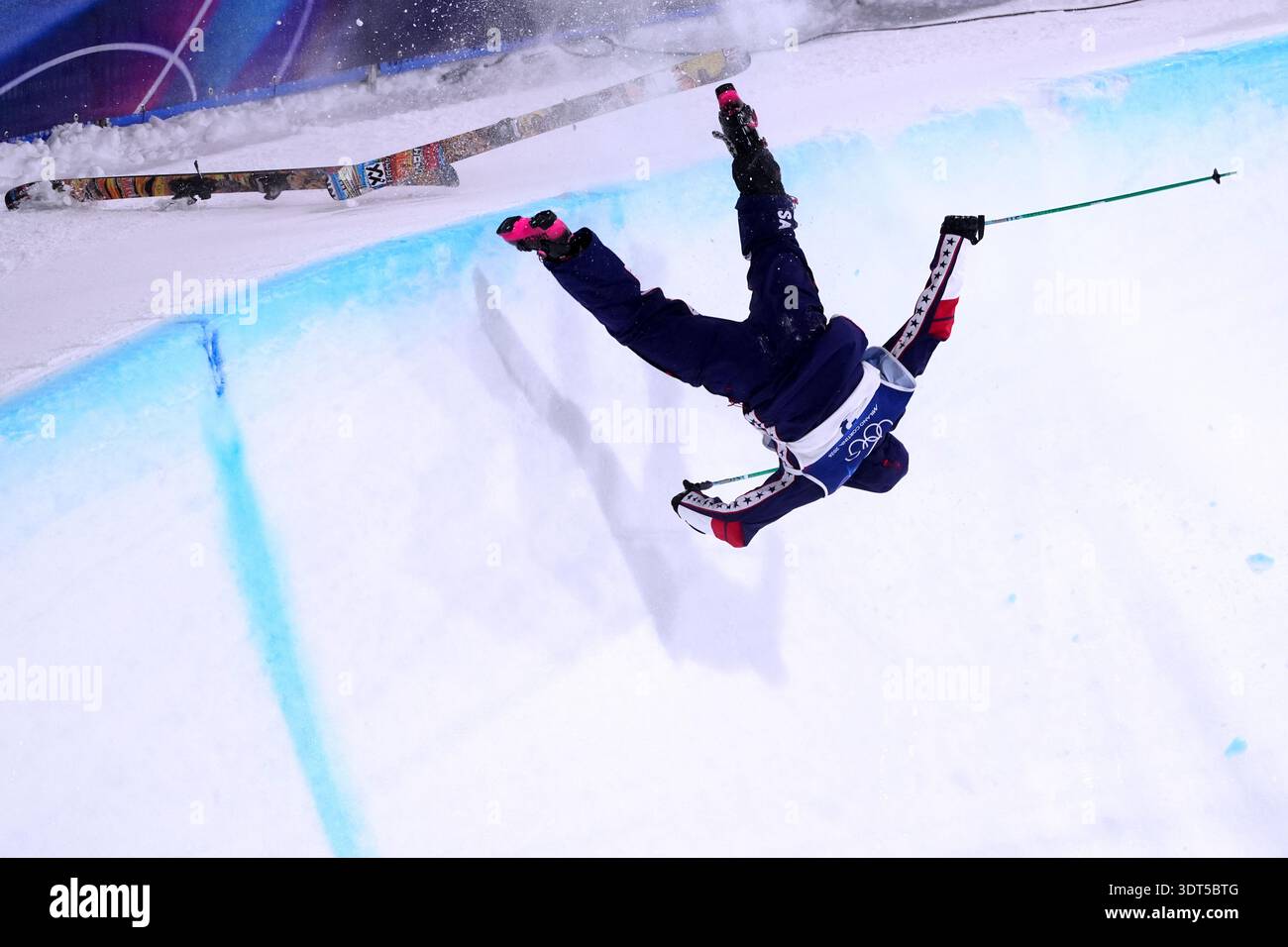USA's Nick Goepper on his final run during the Men's Freeski Halfpipe ...