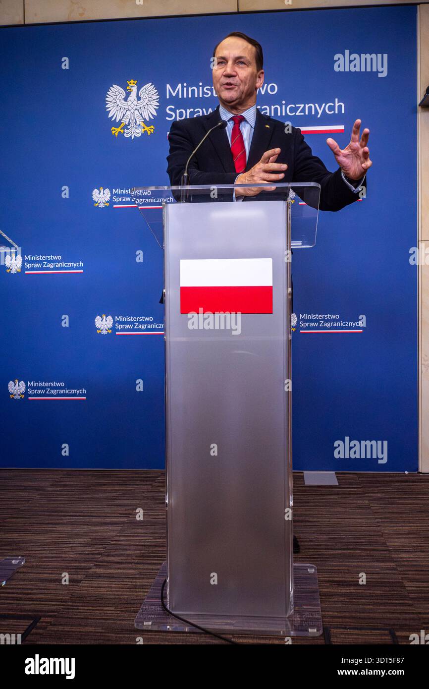 Polish Deputy Prime Minister and Minister of Foreign Affairs Radoslaw ...
