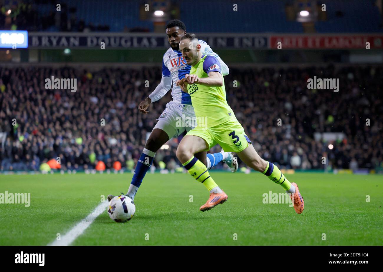 Blackburn Rovers' Ryan Alebiosu and Preston North End's Andrija ...