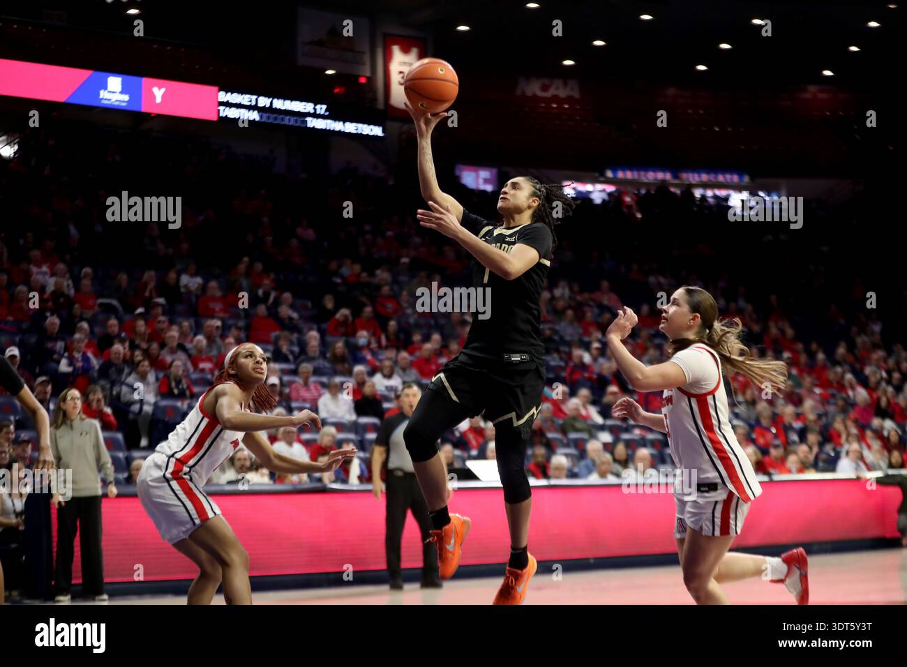 TUCSON, AZ - FEBRUARY 17: Colorado Buffaloes guard Zyanna Walker (1 ...