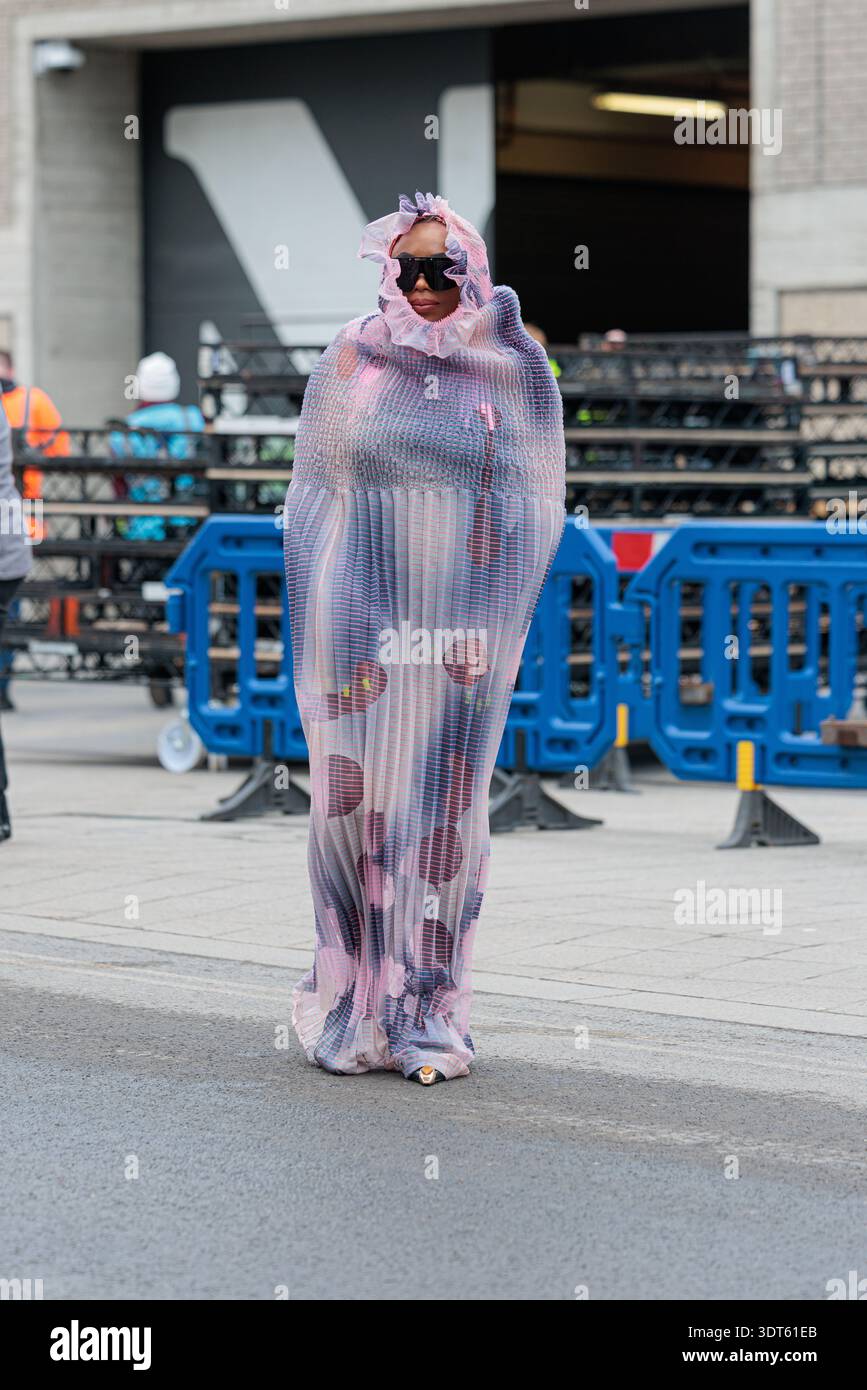 London, United Kingdom. 20th February 2026. Stylist Folashade Adeyemi ...