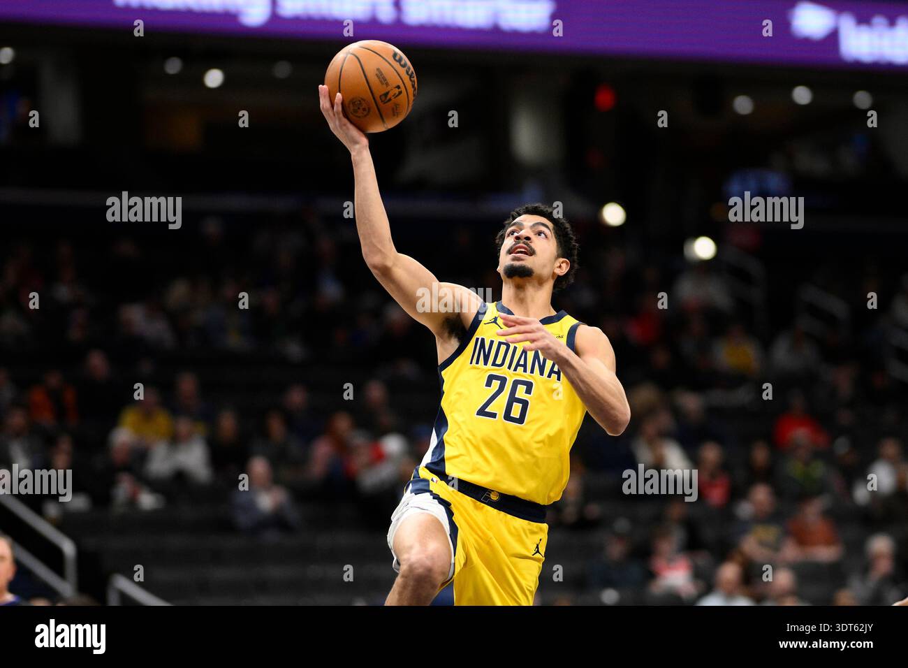 Indiana Pacers guard Ben Sheppard (26) in action during the first half ...