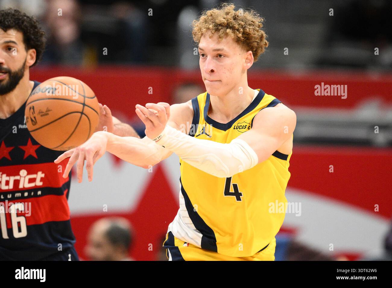 Indiana Pacers guard Taelon Peter (4) in action during the second half ...