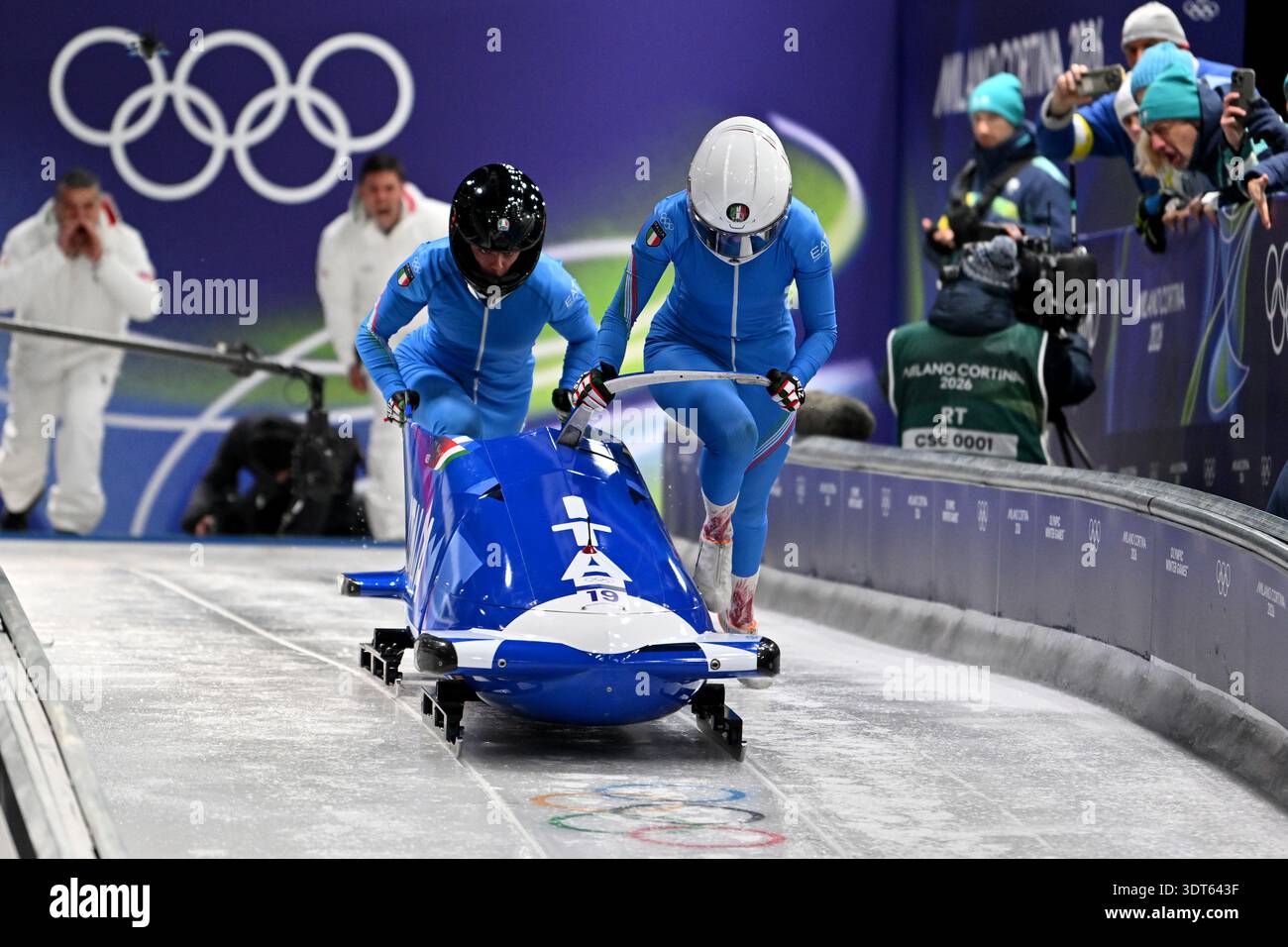 Cortina d Ampezzo, Italy, February 20th 2026. Giada Andreutti and ...