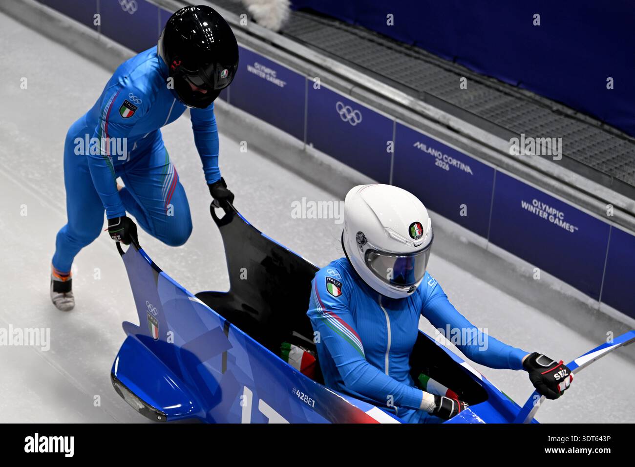 Cortina d Ampezzo, Italy, February 20th 2026. Giada Andreutti and ...