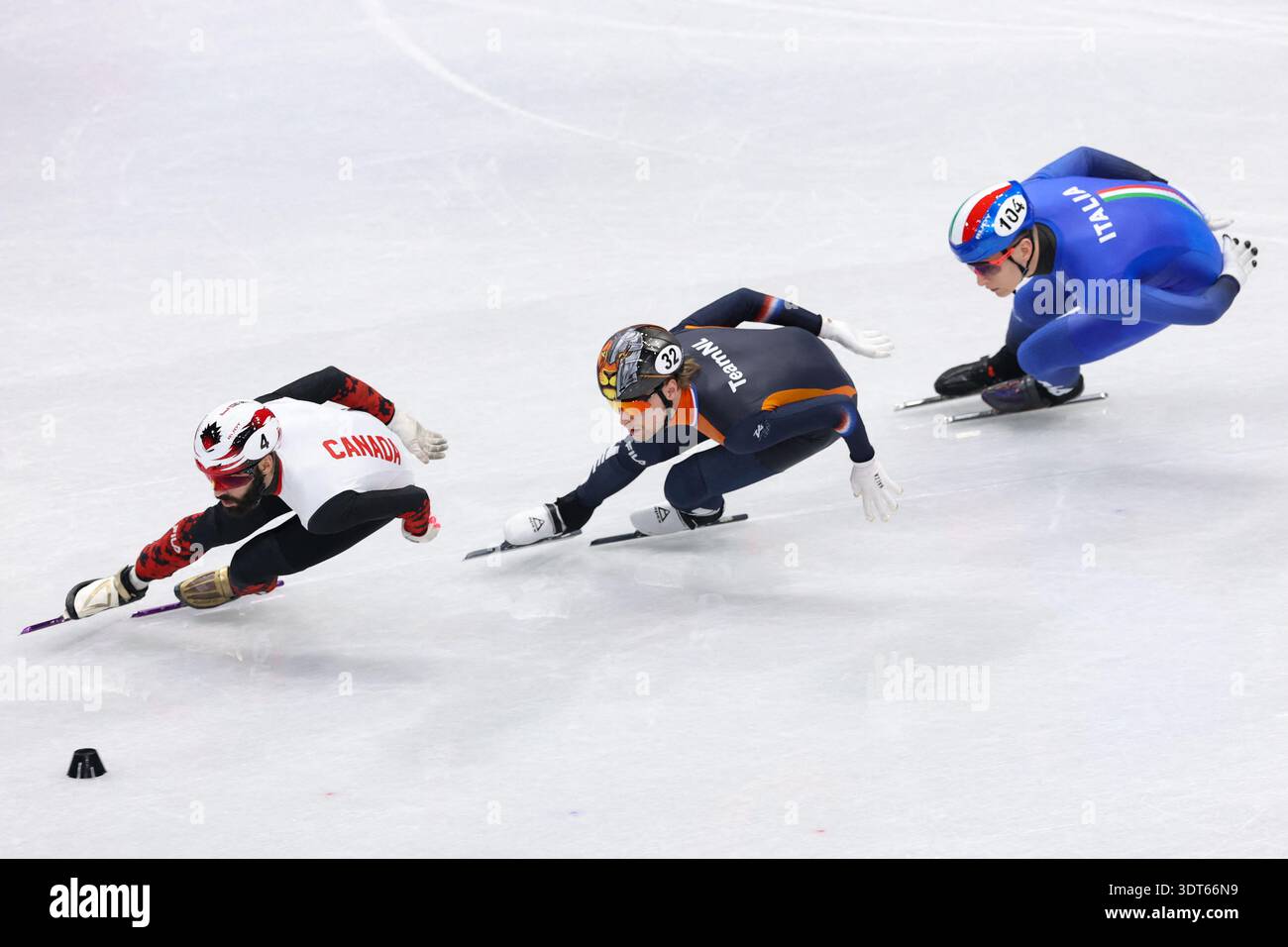 Milan, Italy. 20th Feb, 2026. Steven Dubois of Team Canada competes in ...