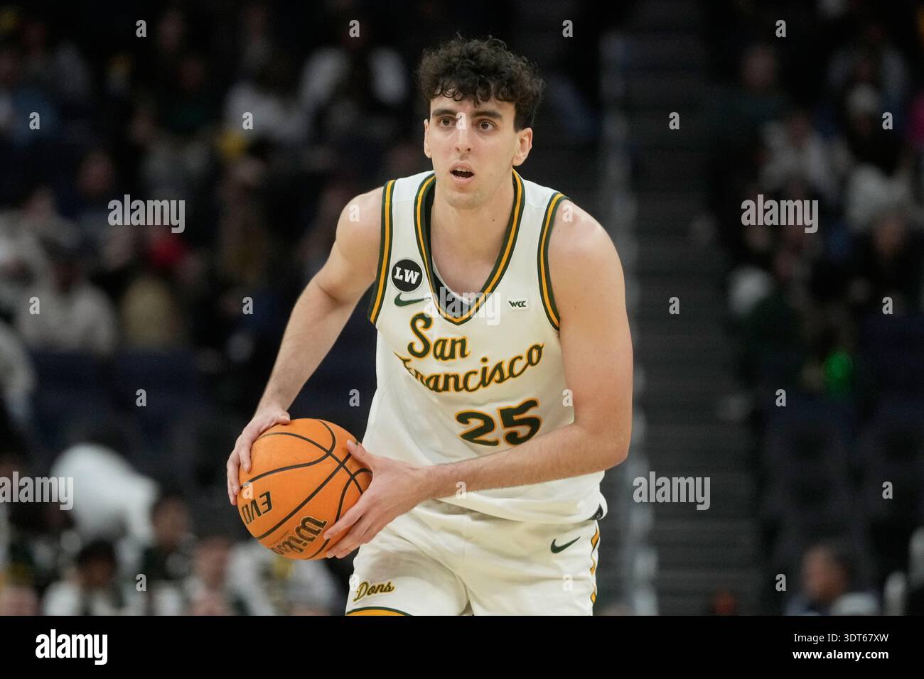 San Francisco forward Guillermo Diaz Graham during an NCAA college ...