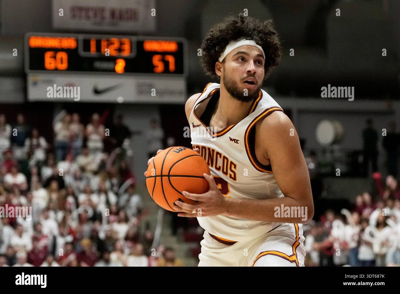 Santa Clara forward Allen Graves during an NCAA college basketball game ...