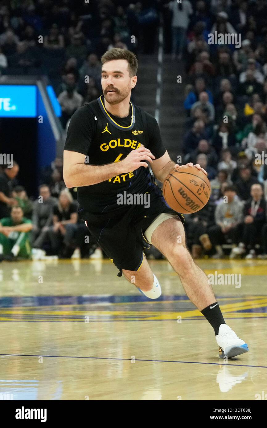 Golden State Warriors guard Pat Spencer during an NBA basketball game ...