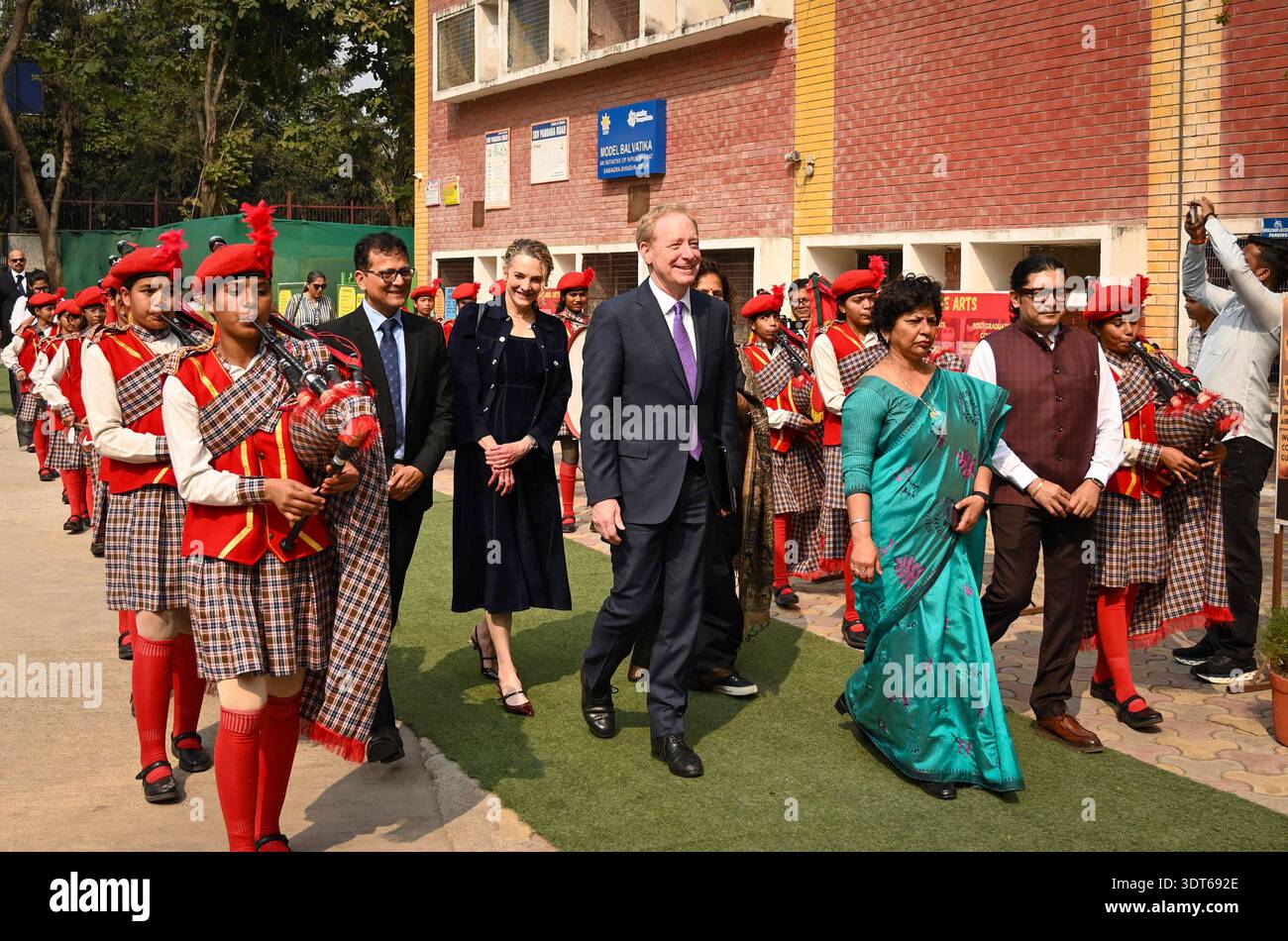NEW DELHI, INDIA - FEBRUARY 20: Brad Smith, President of Microsoft ...