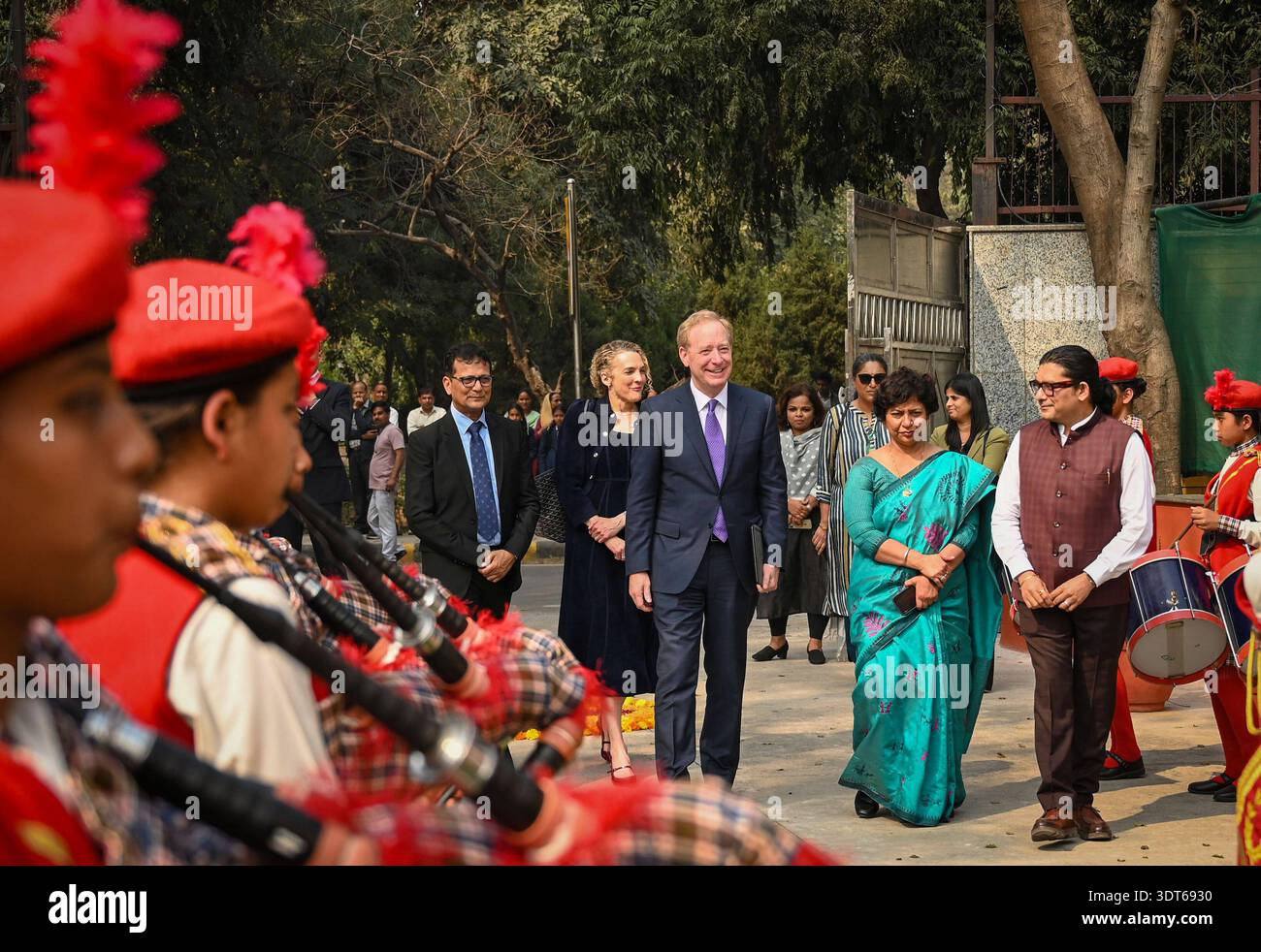 NEW DELHI, INDIA - FEBRUARY 20: Brad Smith, President of Microsoft ...