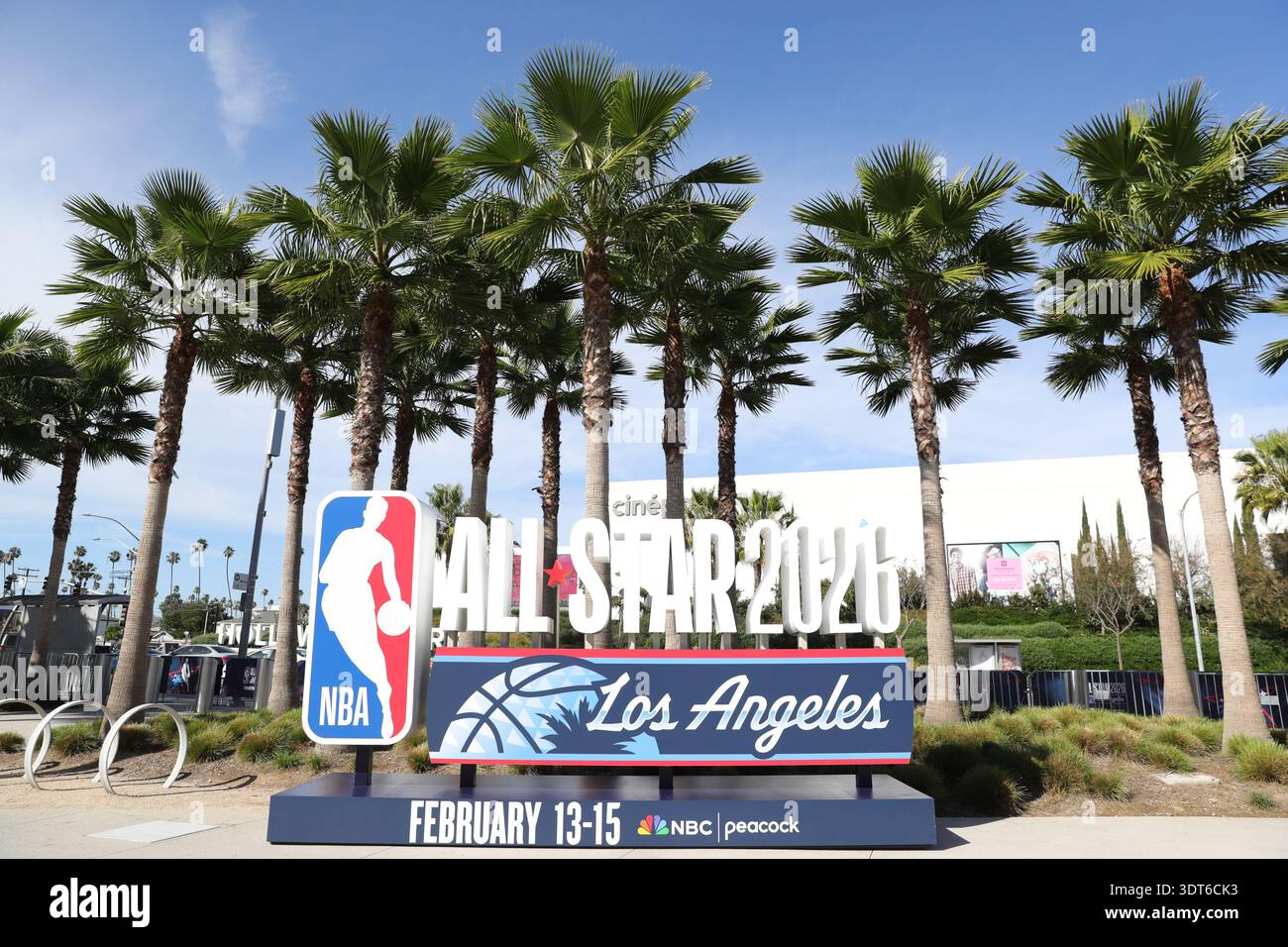 INGLEWOOD, CA - FEBRUARY 12: Intuit Dome NBA All Star 2026 signage ...