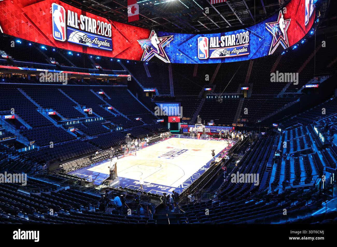 INGLEWOOD, CA - FEBRUARY 12: Intuit Dome court during the NBA All Star ...