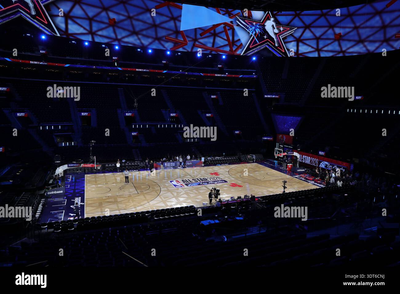 INGLEWOOD, CA - FEBRUARY 12: Intuit Dome court during the NBA All Star ...
