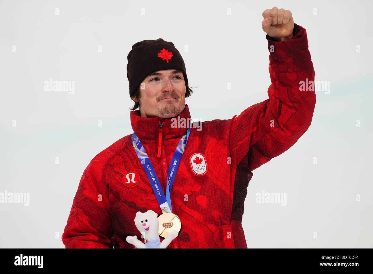 Canada's Brendan Mackay reacts after winning the bronze medal in the ...