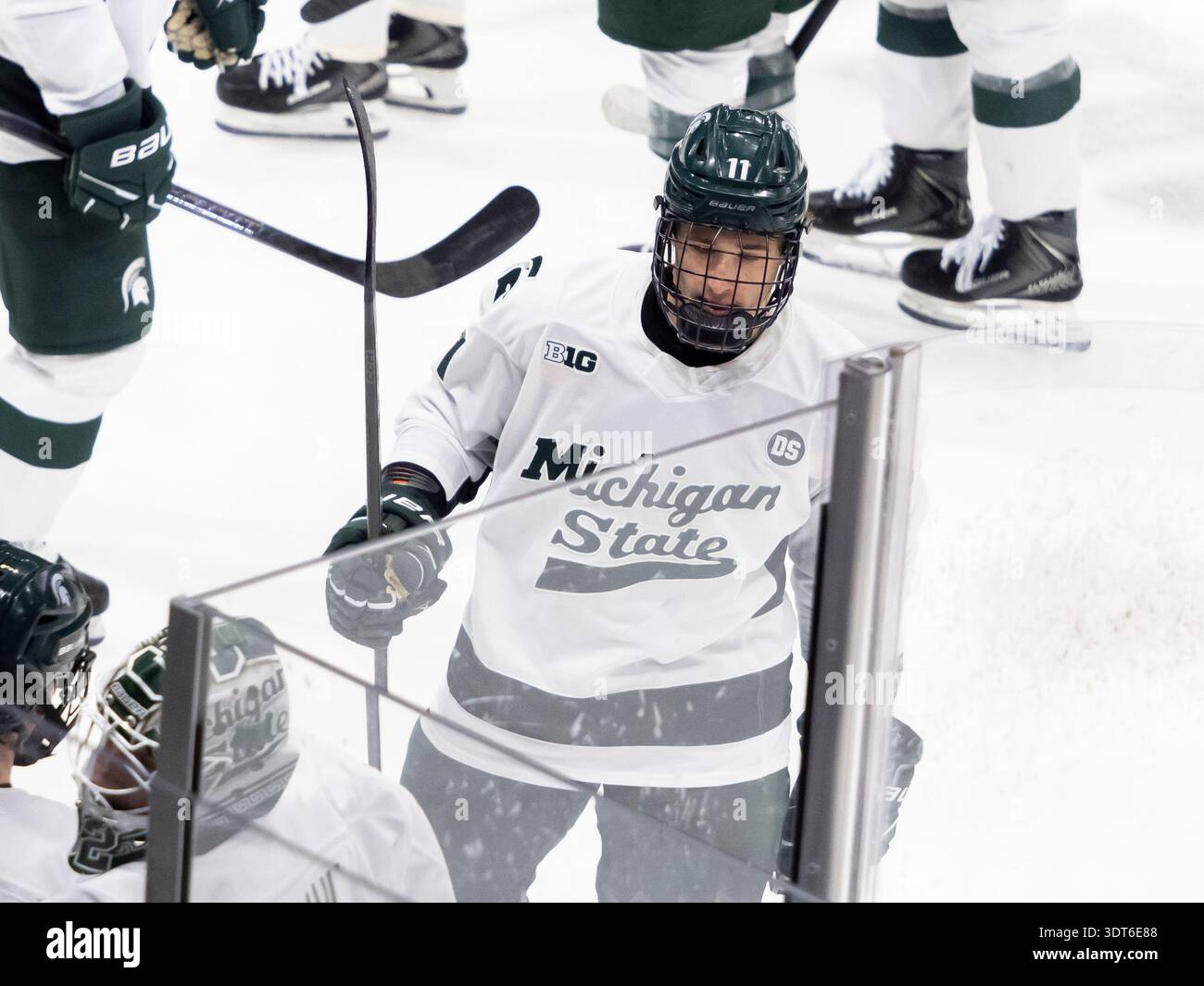 EAST LANSING, MI - FEBRUARY 20: Michigan State Spartans defenseman Owen ...