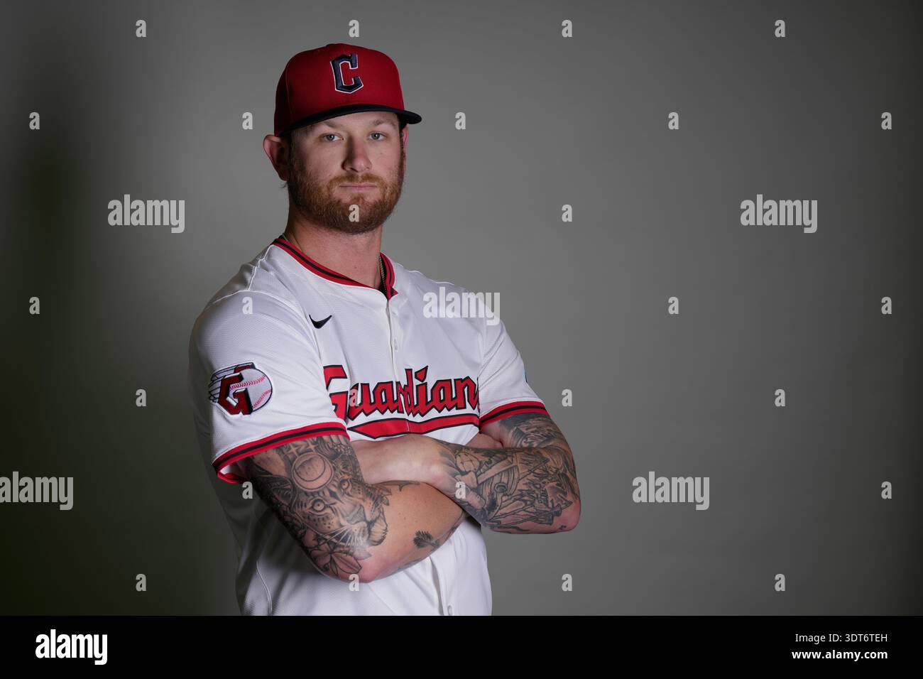 This is a 2026 photo of Ben Lively of the Cleveland Guardians MLB ...