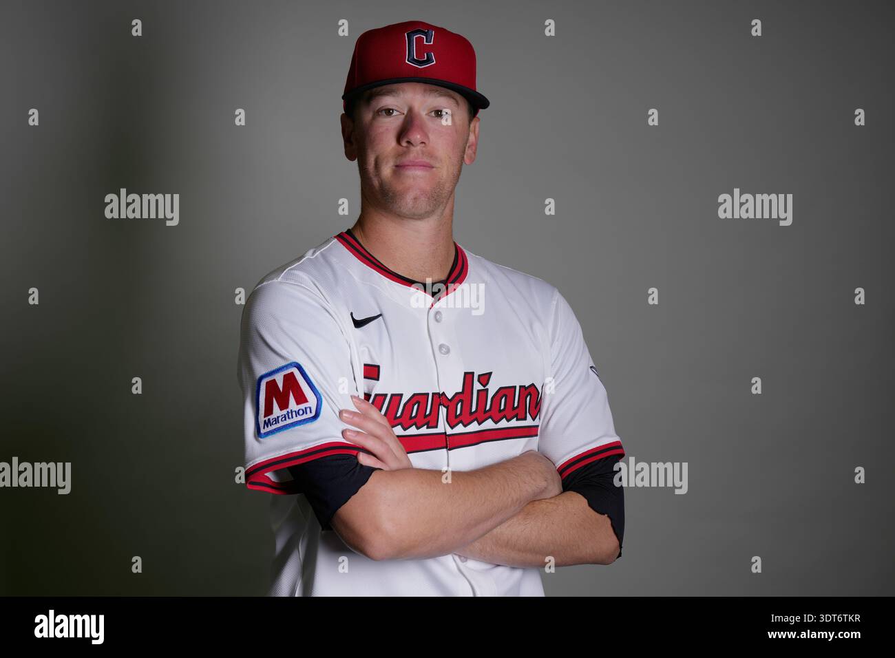 This is a 2026 photo of Kolby Allard of the Cleveland Guardians MLB ...